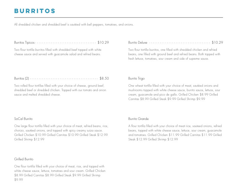 Amigos Mexican Cocina St Elmo menus in Chattanooga, Tennessee, United ...