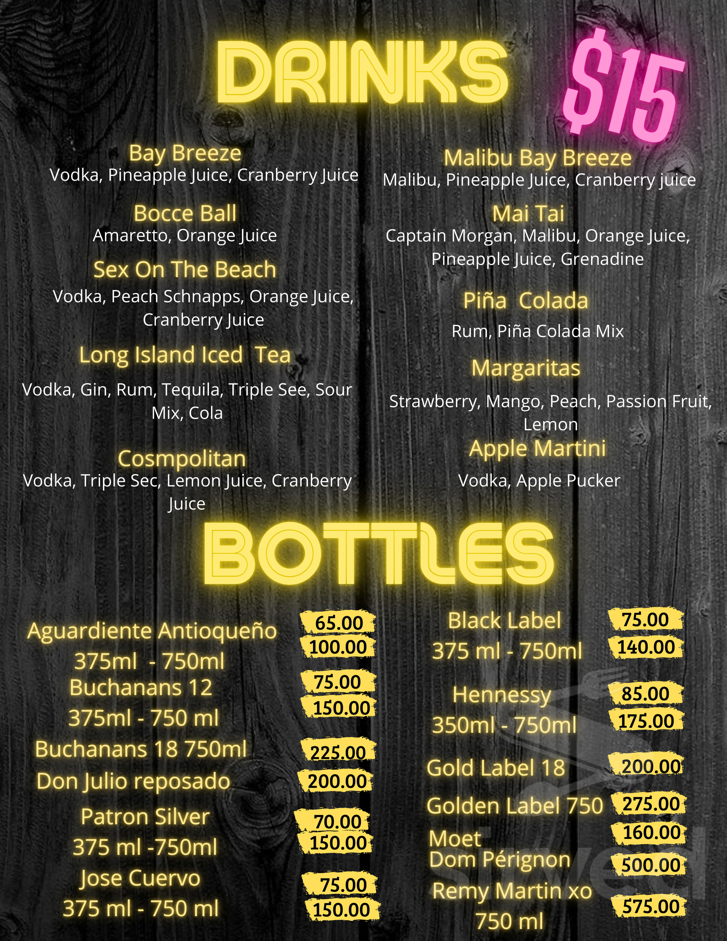 Armando's menu in Bergenfield, New Jersey, USA