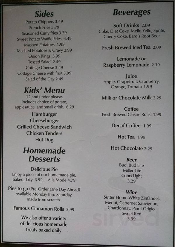 Jack's menus in Rapid River, Michigan, United States