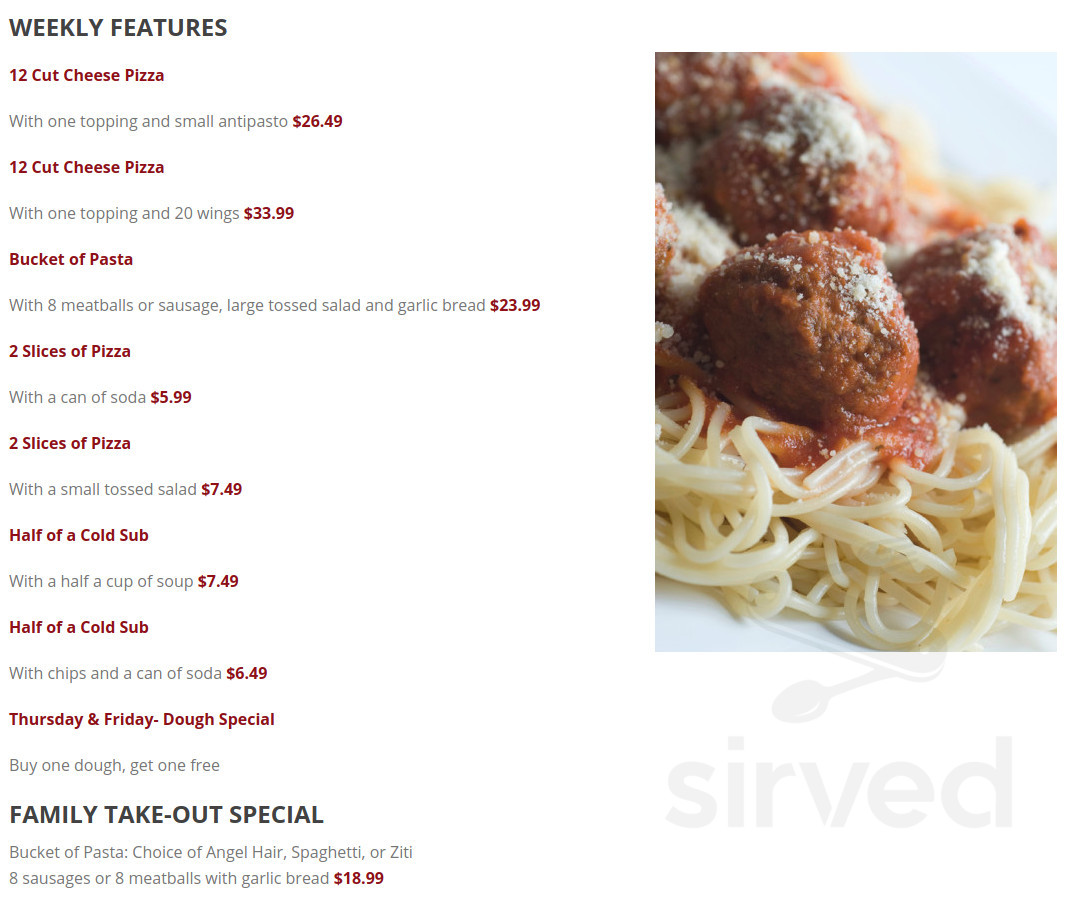 Marcella's Restaurant menus in Glenville, New York, United States