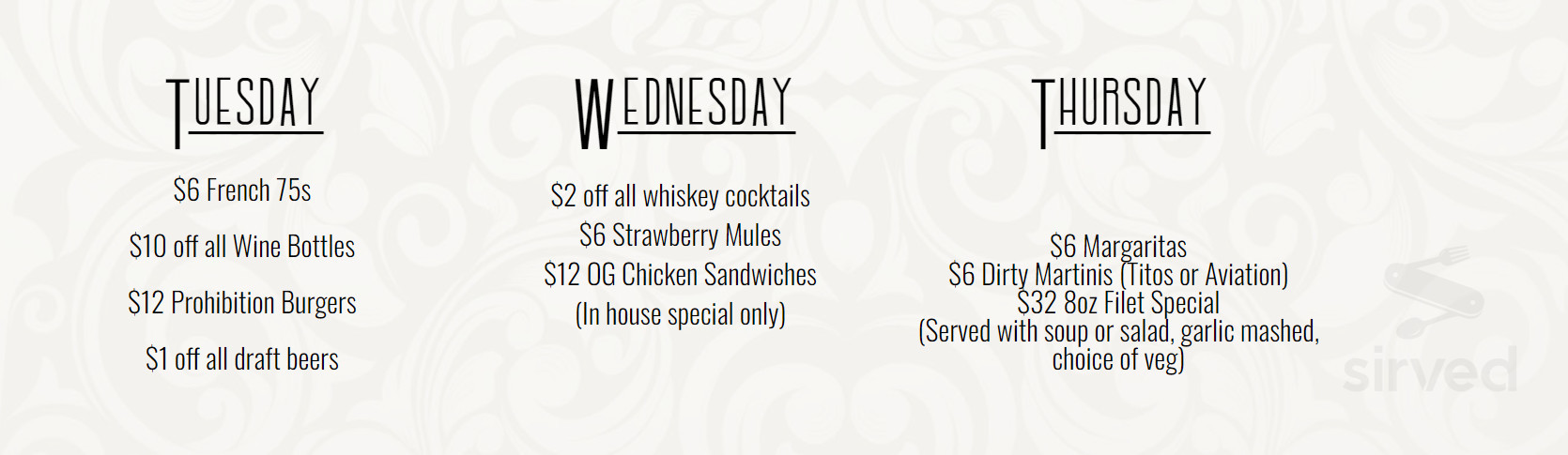 205 Dry menu in Binghamton, New York, USA