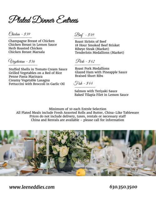 Lee n' Eddies menu in Glen Ellyn, Illinois, USA