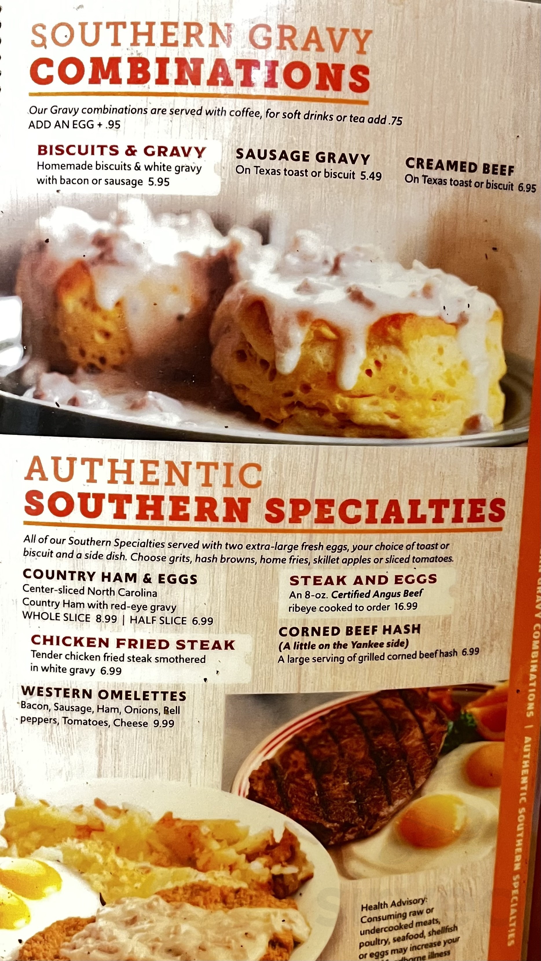 Mountain View Restaurant Steak & Seafood menus in West Union, South ...