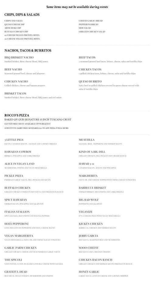 Lefty's menu in Omaha, Nebraska, USA