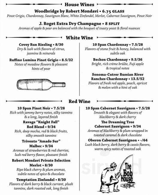 The Bob House And The Reel 'N Tavern menu in Moultonborough, New ...