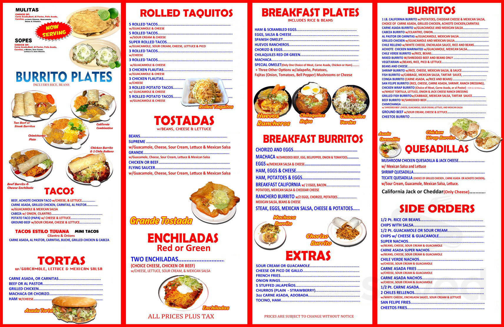 Mariscos La Riviera est. menu in San Diego, California, USA