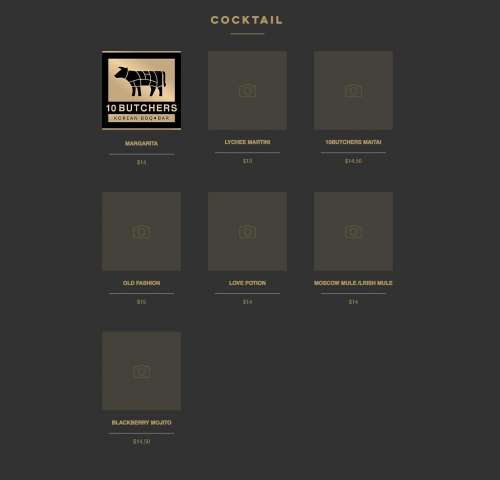 10 Butchers Korean BBQ menu in Sunnyvale, California, USA