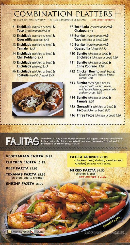La Terraza Mexican Bar & Grill menu in Kent, Ohio, USA