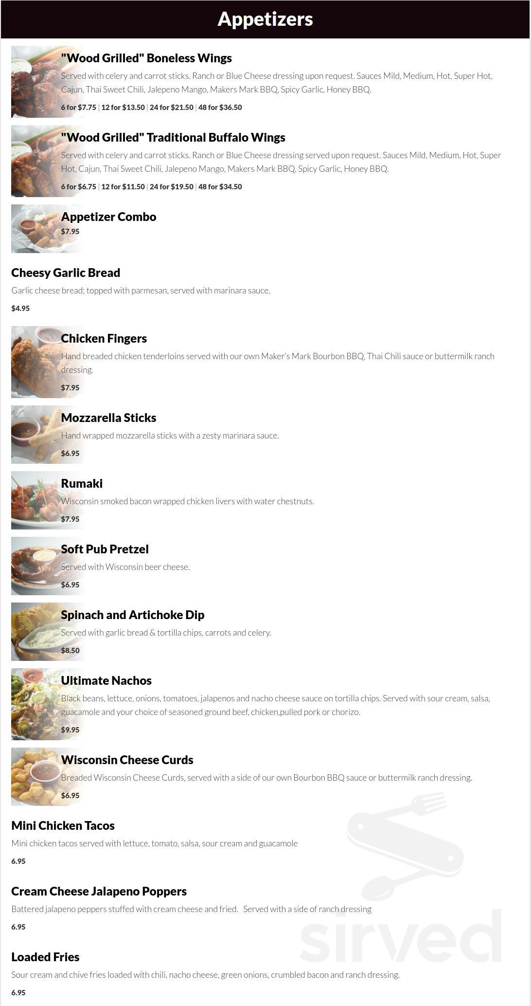 Menu - Mukwonago WI's Badger Burger Company Mukwonago | Sirved