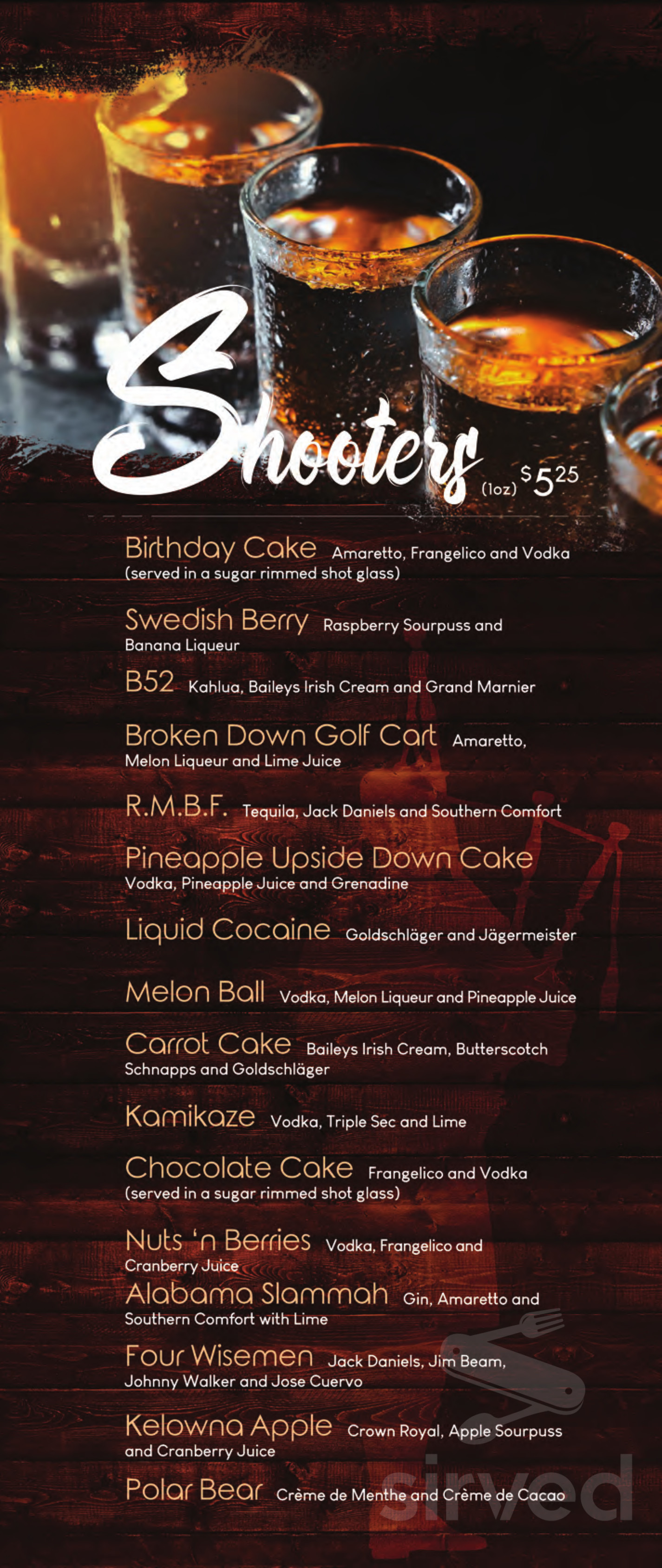 Piper Arms Pub Kitchener menus in Kitchener, Ontario, Canada