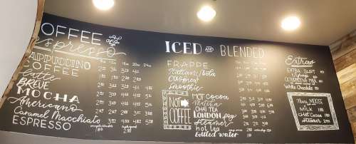 Mocha Moose Coffee menu in Boise, Idaho, USA