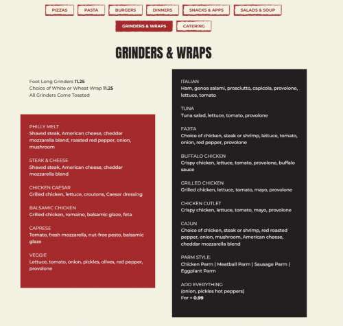 PVD Pizza Warwick menu in Warwick, Rhode Island, USA
