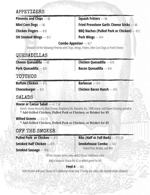 Our House Restaurant menu in Johnson City, Tennessee, USA