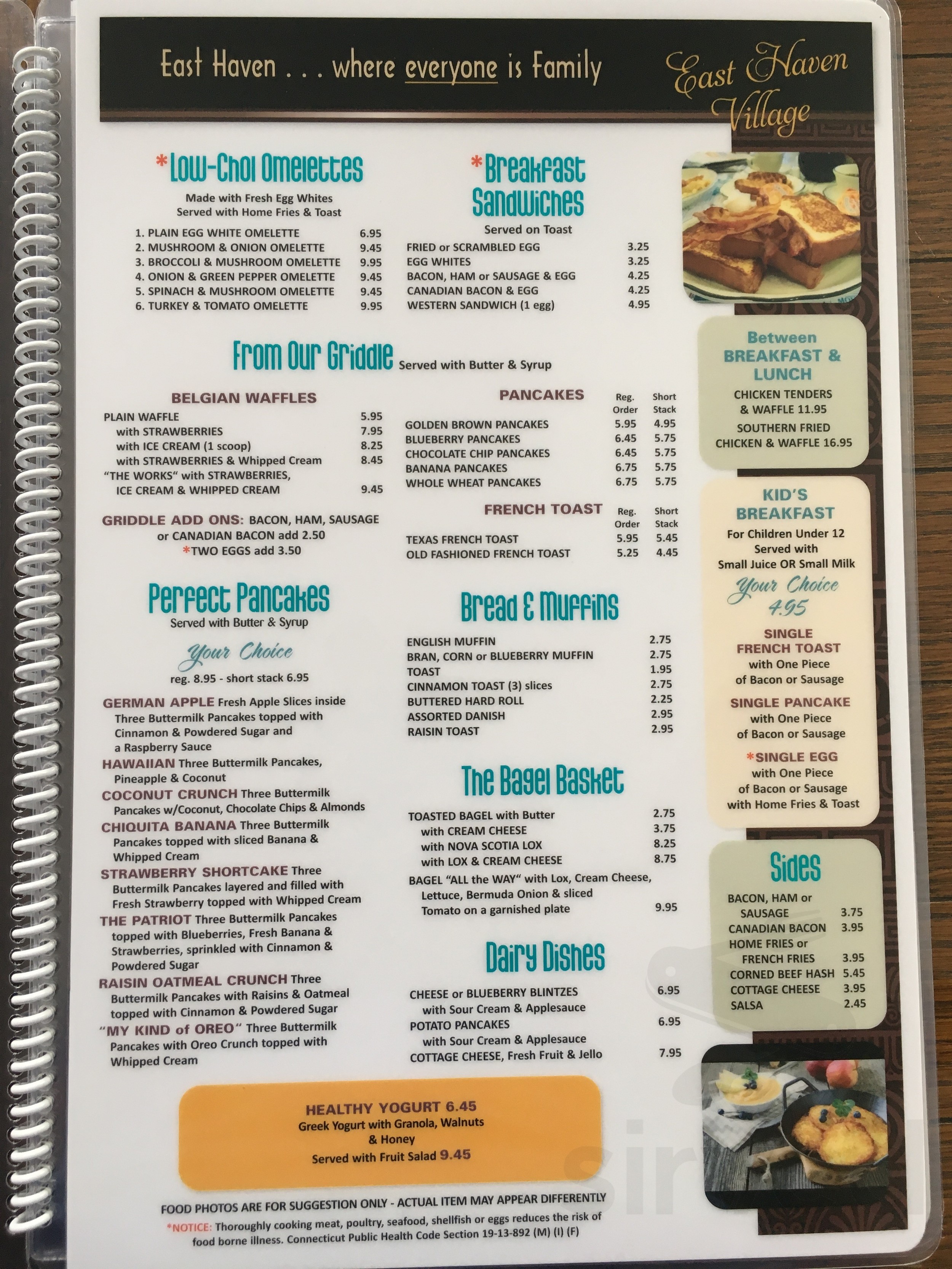 Menu for East Haven Village Family Restaurant in East Haven, CT | Sirved