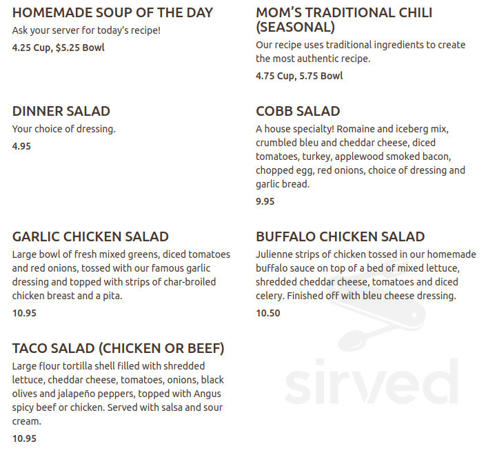 Schuller's Tavern menus in Golden Valley, Minnesota, United States