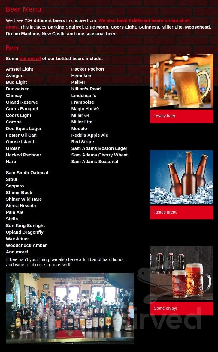 Menu for Wagner's Ribs in Porter, IN | Sirved