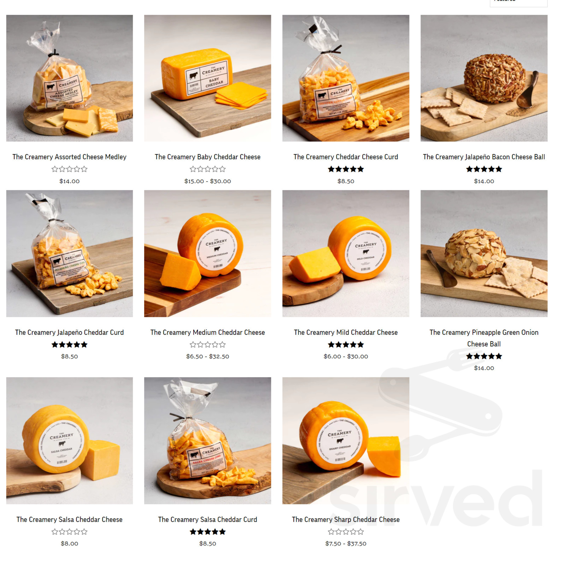 The Creamery Kitchen menu in Beaver, Utah, USA