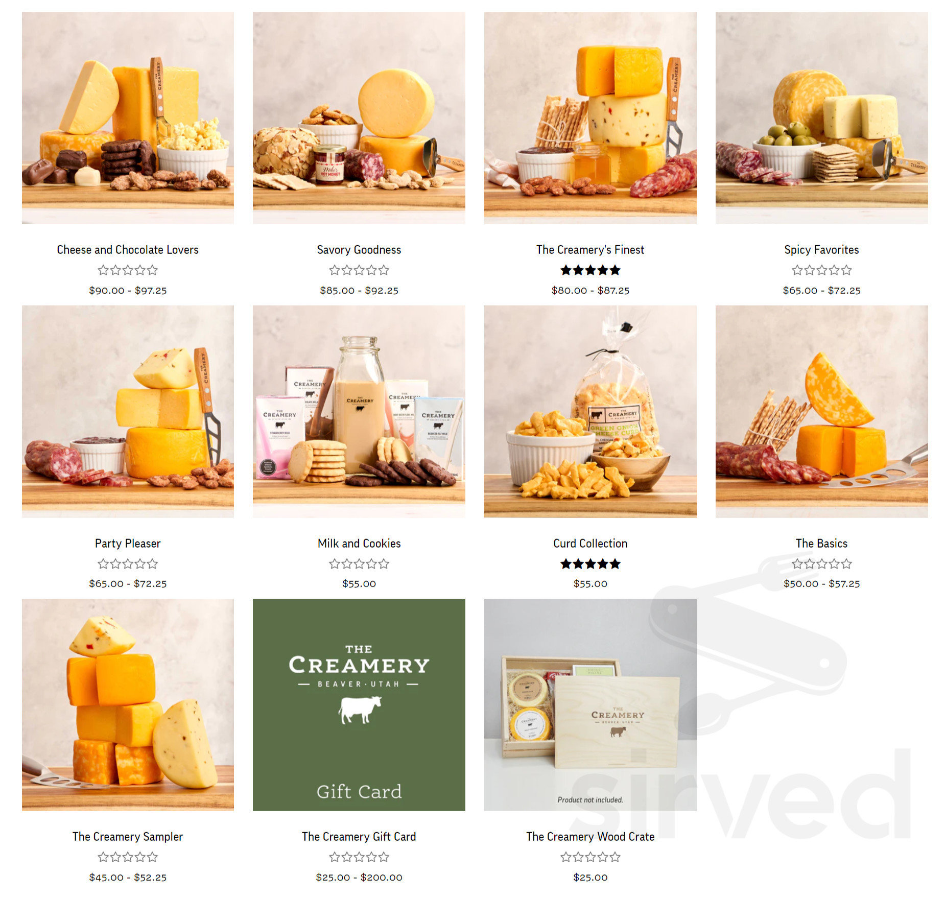 The Creamery Kitchen menu in Beaver, Utah, USA