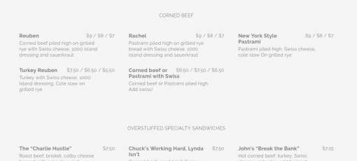 Diamond Deli Menu - Akron, Ohio | Sirved