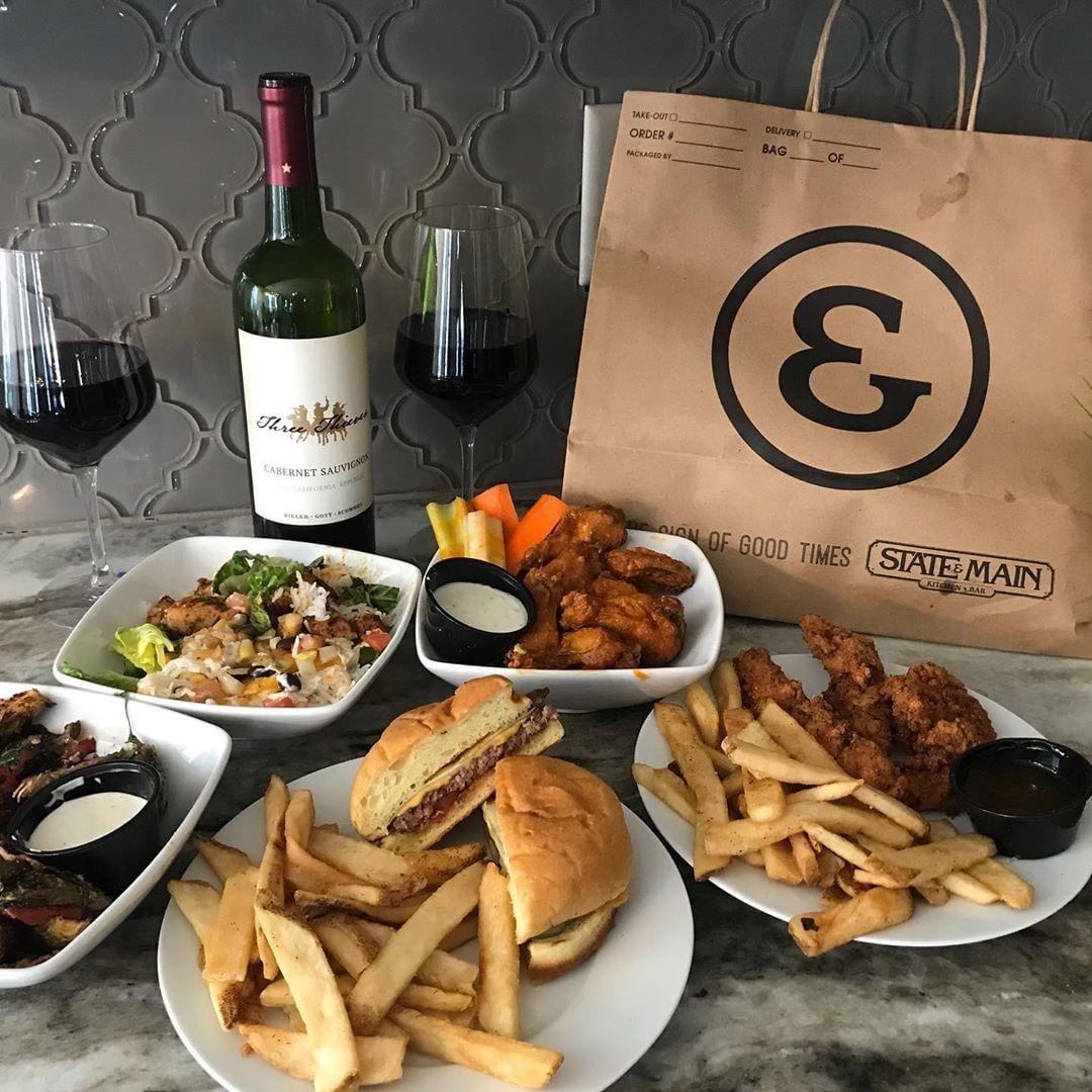 State & Main menu in Calgary, Alberta, Canada