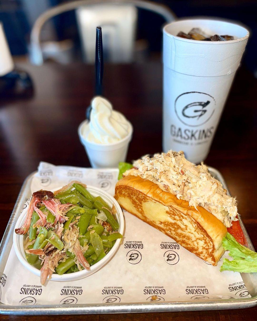 Gaskins Barbecue and Lobster menu in Lakeland, Florida, USA