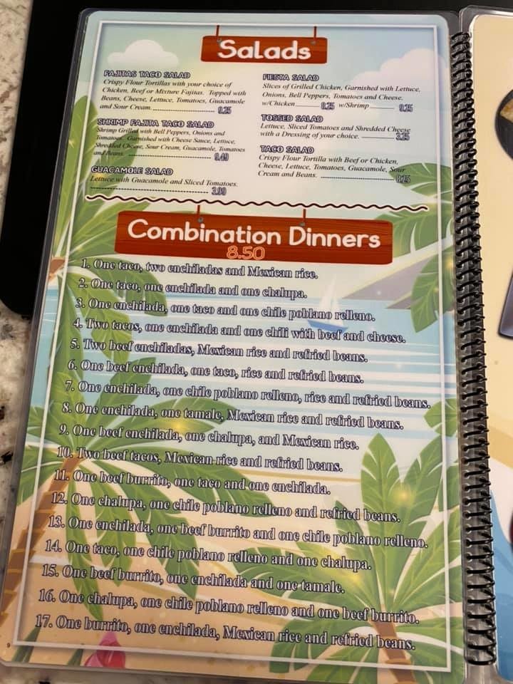 Las Playitas menu in Batesville, Arkansas, USA