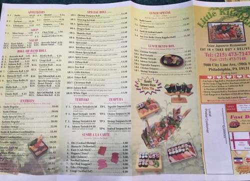 Little Kitchen menu in Philadelphia, Pennsylvania, USA