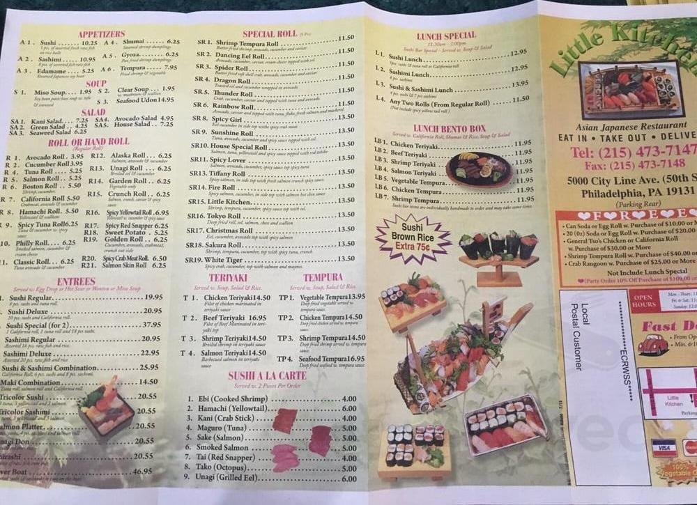 Little Kitchen menu in Philadelphia, Pennsylvania, USA