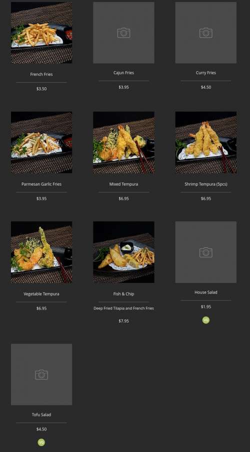 Ramen Boy menu in Lancaster, California, USA