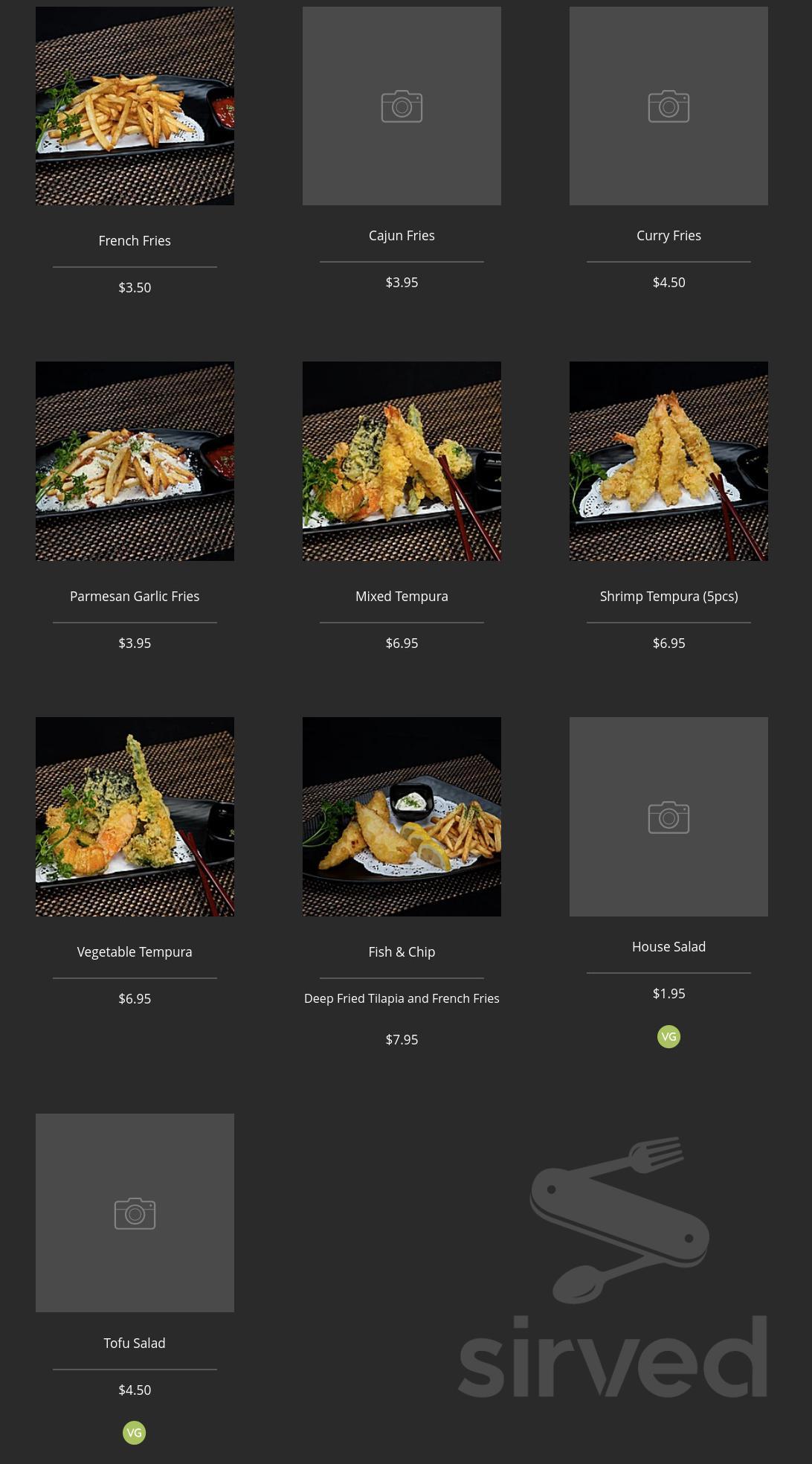 Ramen Boy menu in Lancaster, California, USA