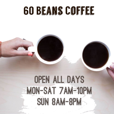 Menu for 60 Beans Coffee in Morristown, TN | Sirved