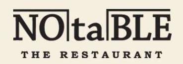 Menu for NOtaBLE - The Restaurant in Calgary, AB | Sirved