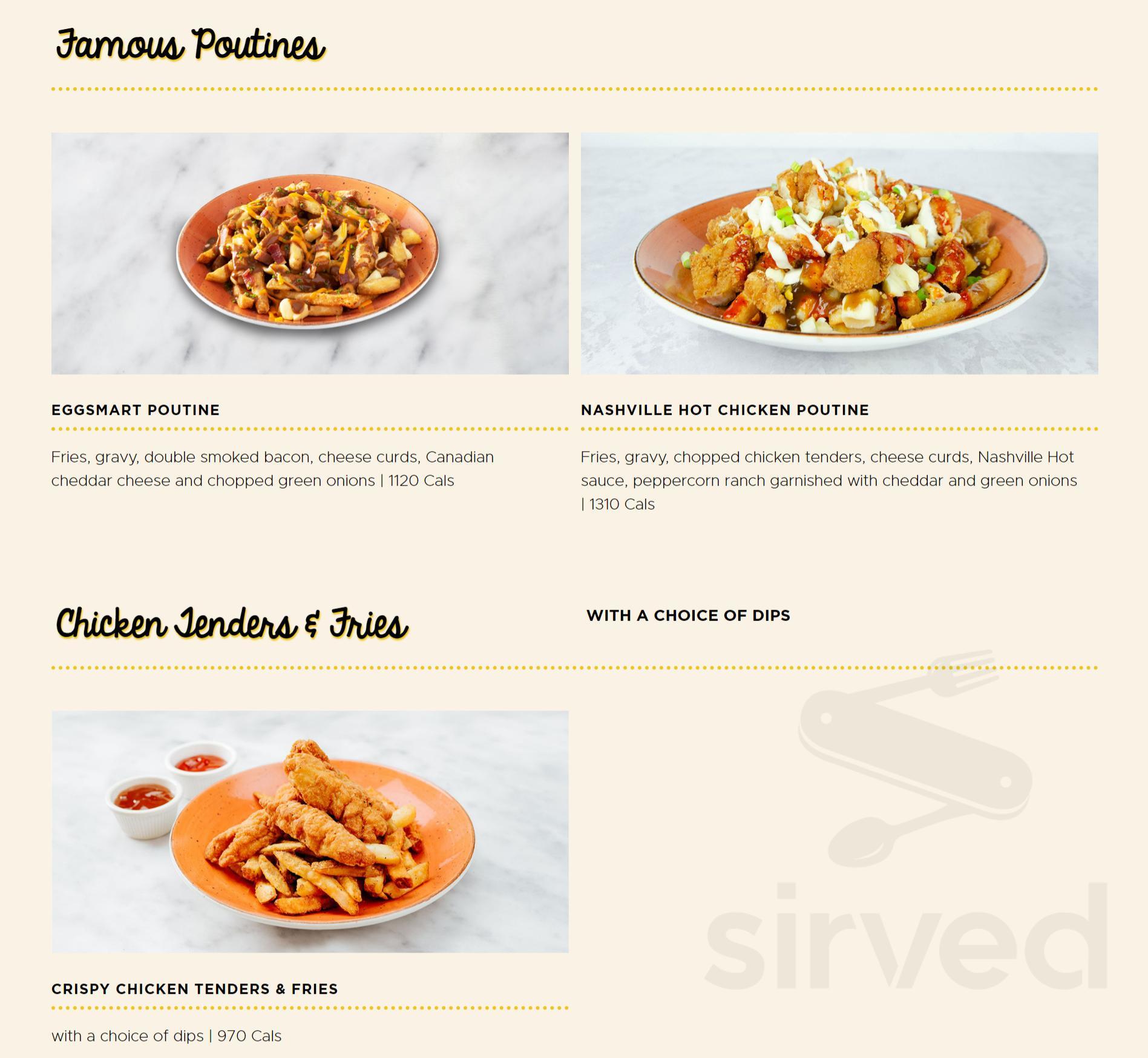 Eggsmart menu in Milton, Ontario, Canada