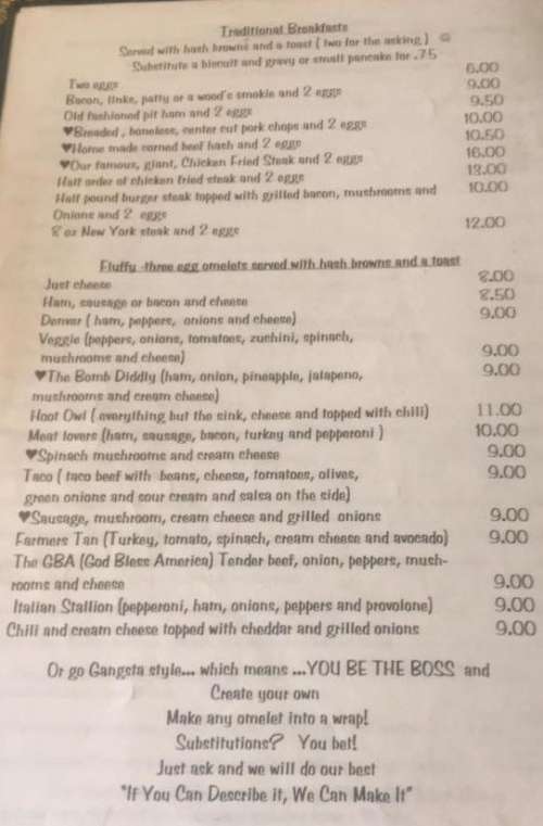 Hoot Owl Cafe menu in Ponderay, Idaho, USA