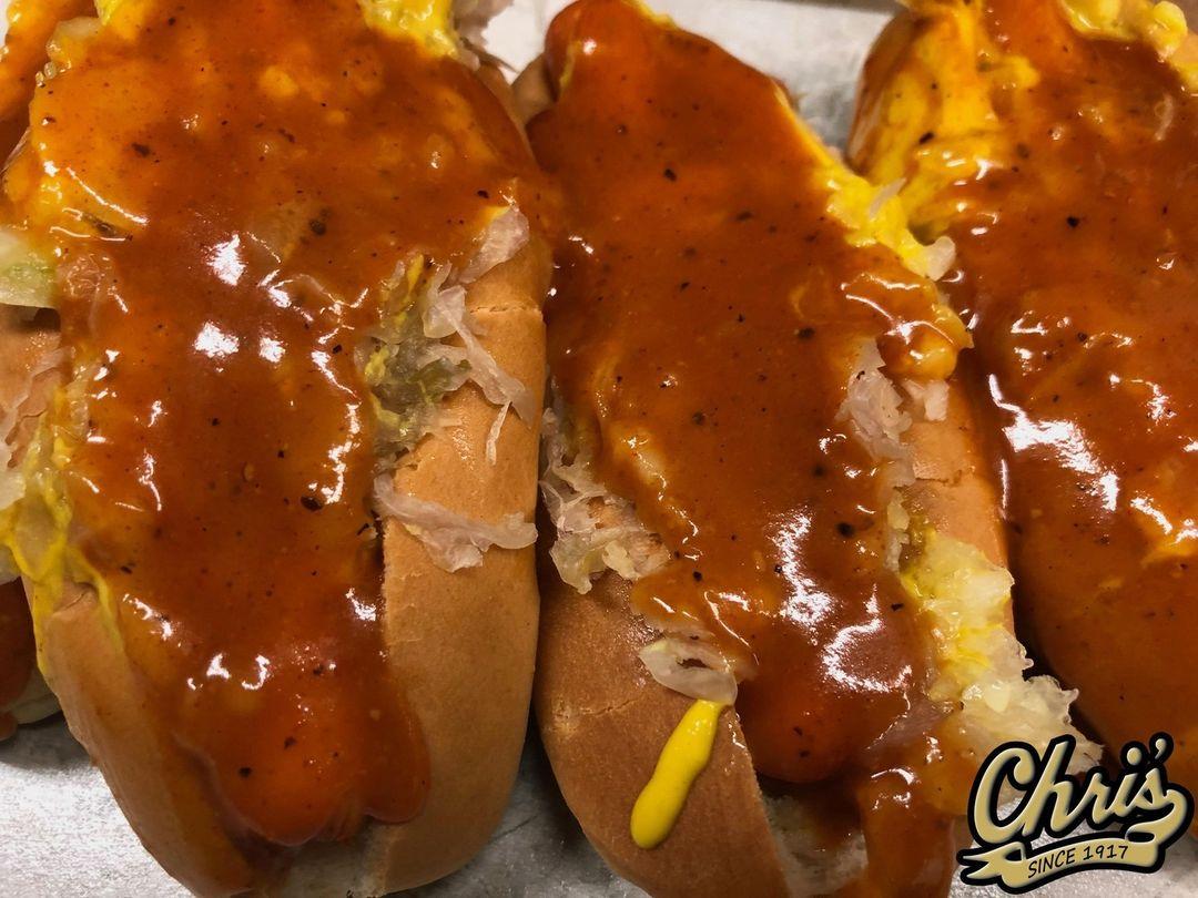 Chris' Famous Hotdogs menu in Montgomery, Alabama, USA