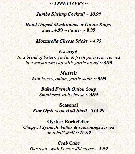 Menu for Redwood Steak House in Lewiston, MI | Sirved