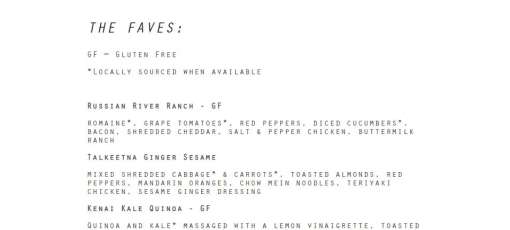 Sweet Caribou Menu - Anchorage, Alaska | Sirved