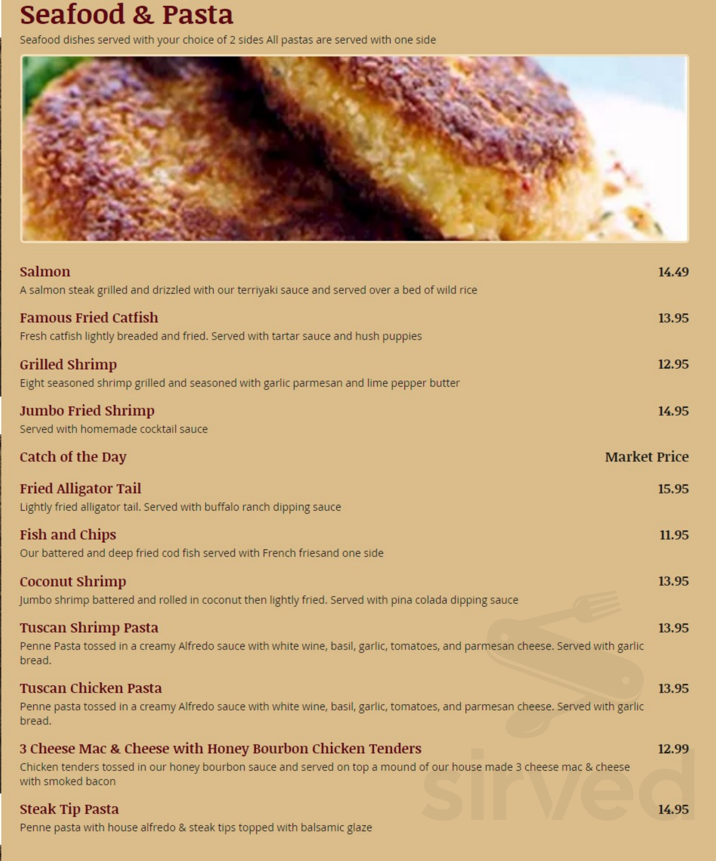 Angus Branch Steakhouse menu in Monett, Missouri, USA