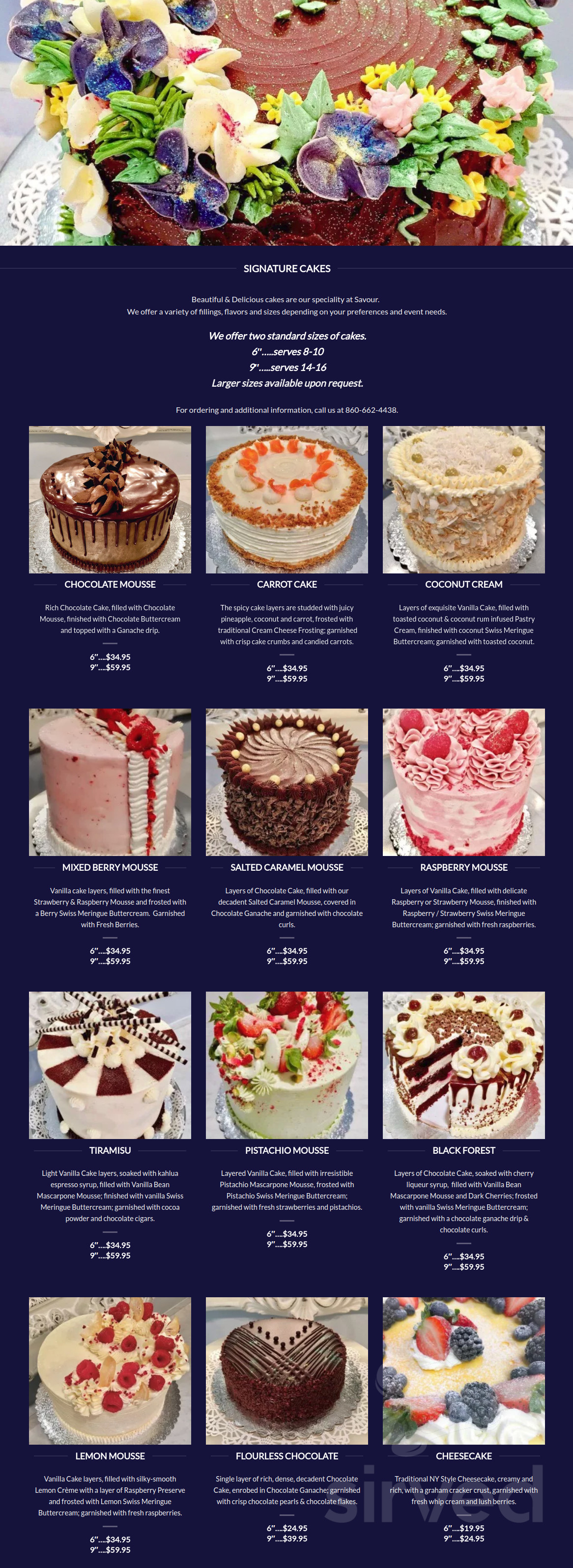 Menu - Centerbrook CT's Savour Cafe & Bakery | Sirved