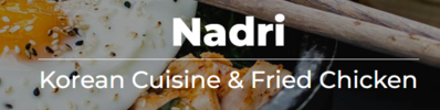 Menu for Nadri - Korean Cuisine & Fried Chicken (???) in Burnaby, BC ...