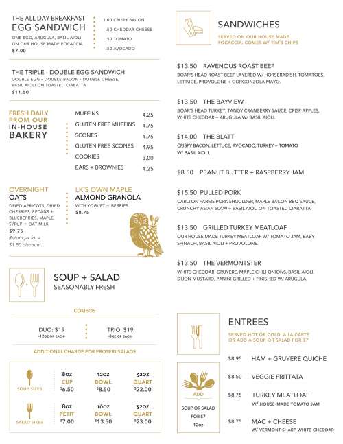 Langley Kitchen menu in Langley, Washington, USA