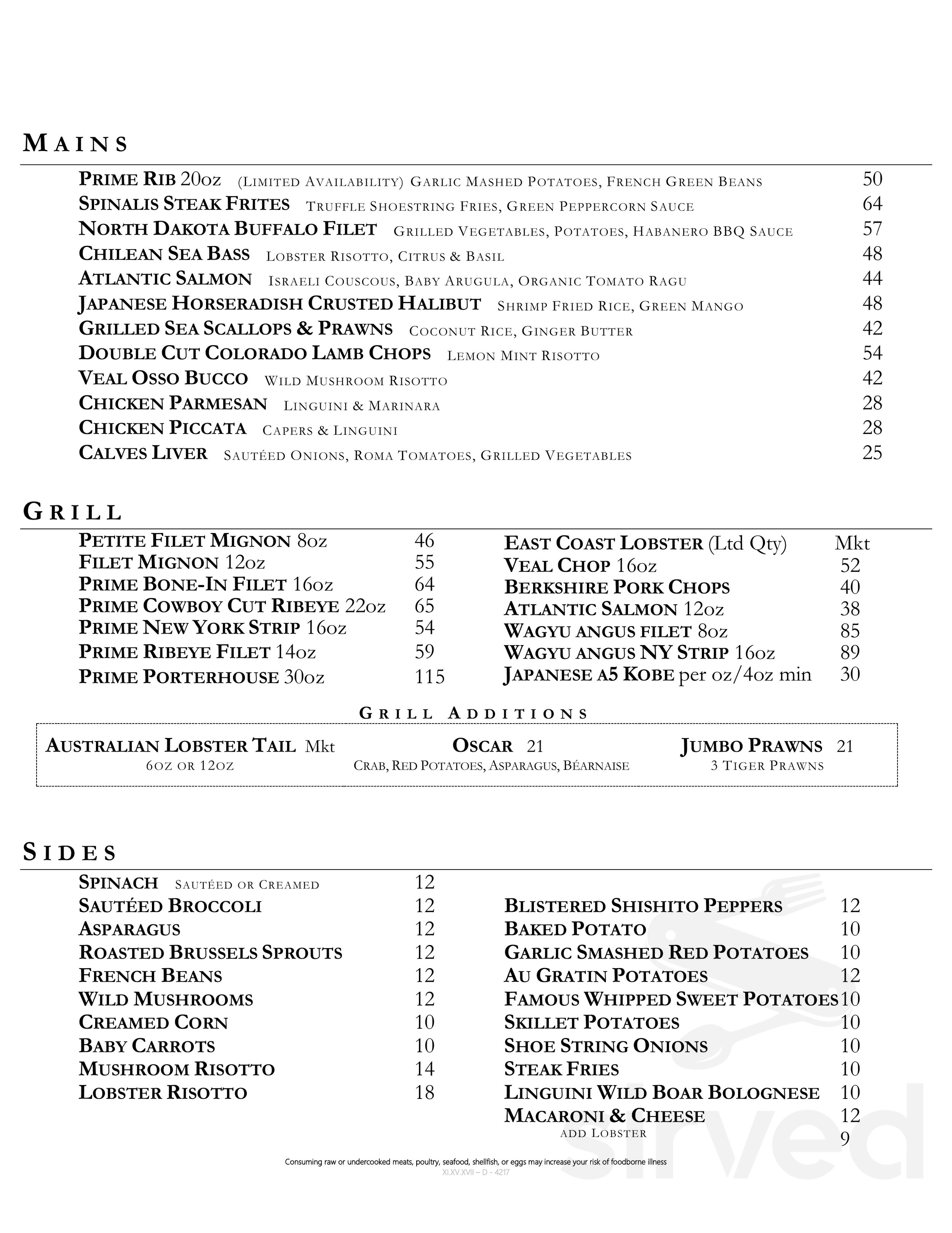 Al Biernat's menus in Dallas, Texas, United States