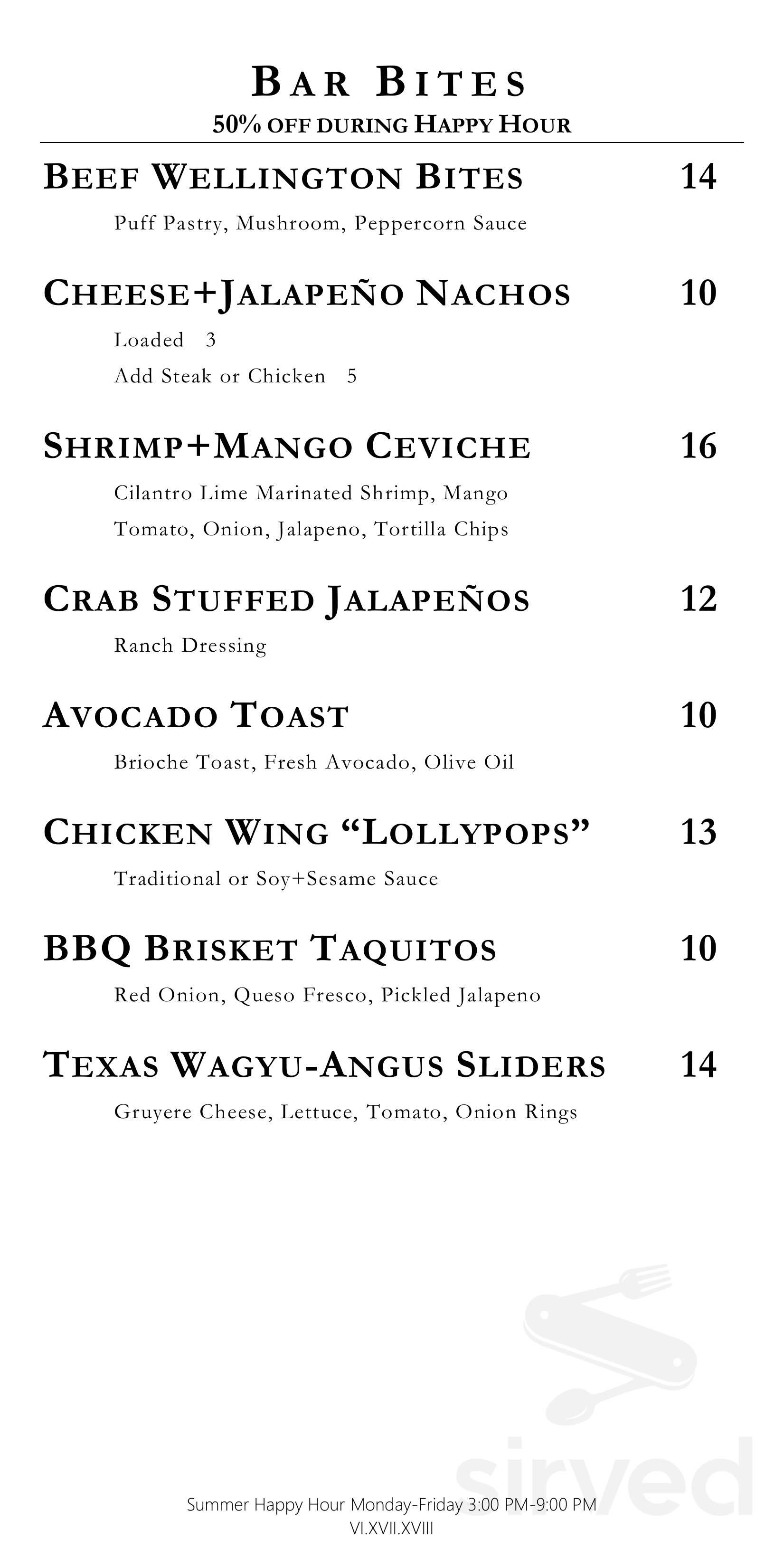 Al Biernat's menus in Dallas, Texas, United States