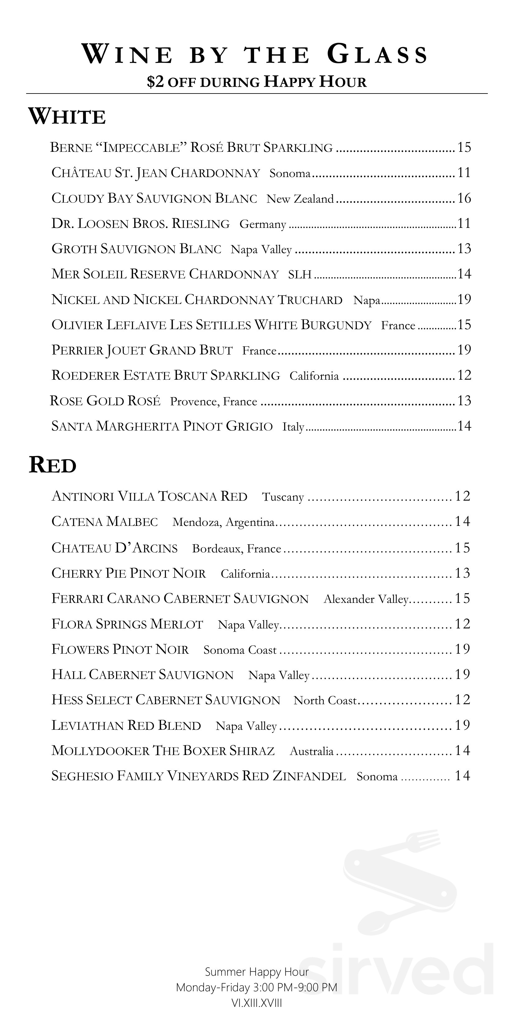 Al Biernat's menus in Dallas, Texas, United States