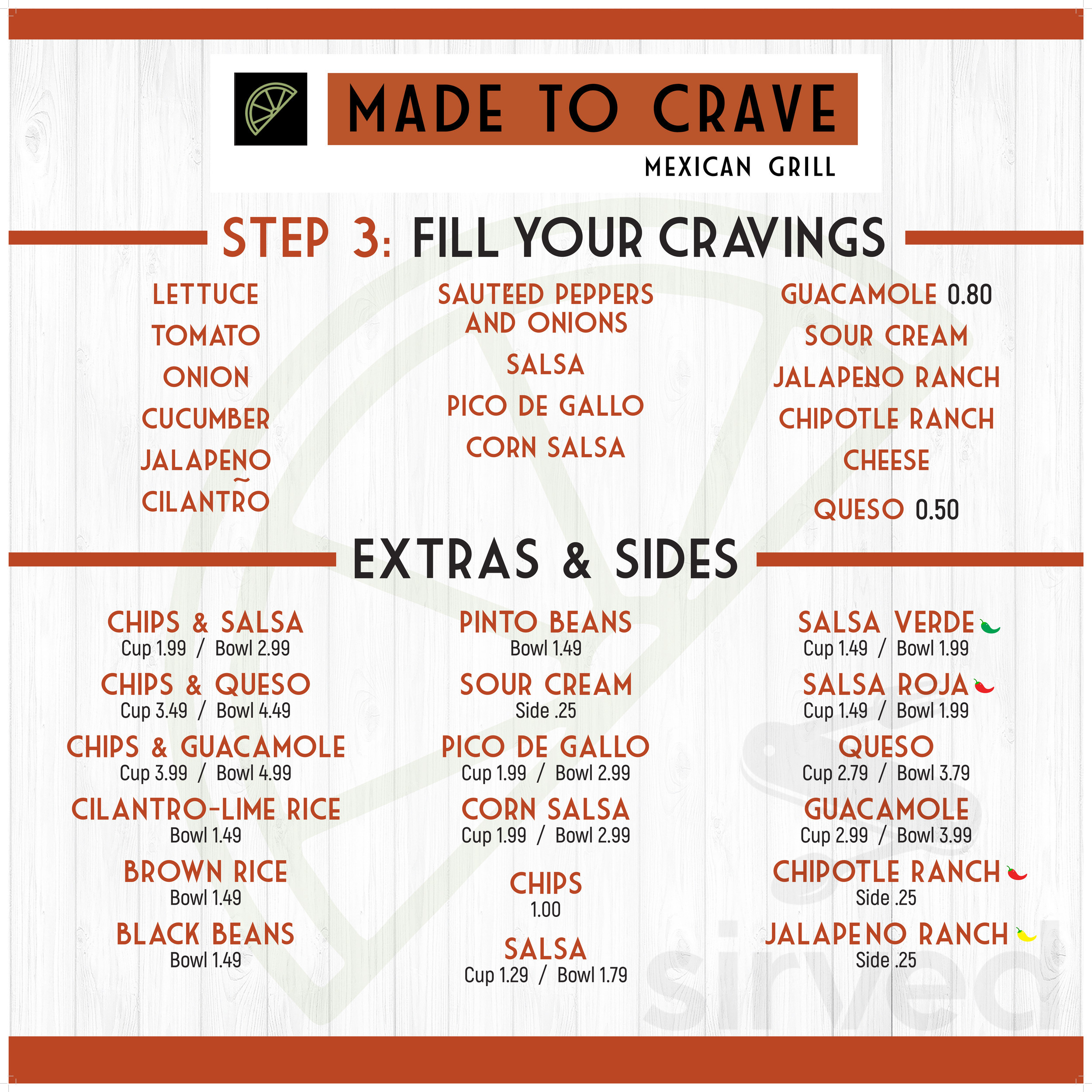 Made to Crave menus in Prestonsburg, Kentucky, United States