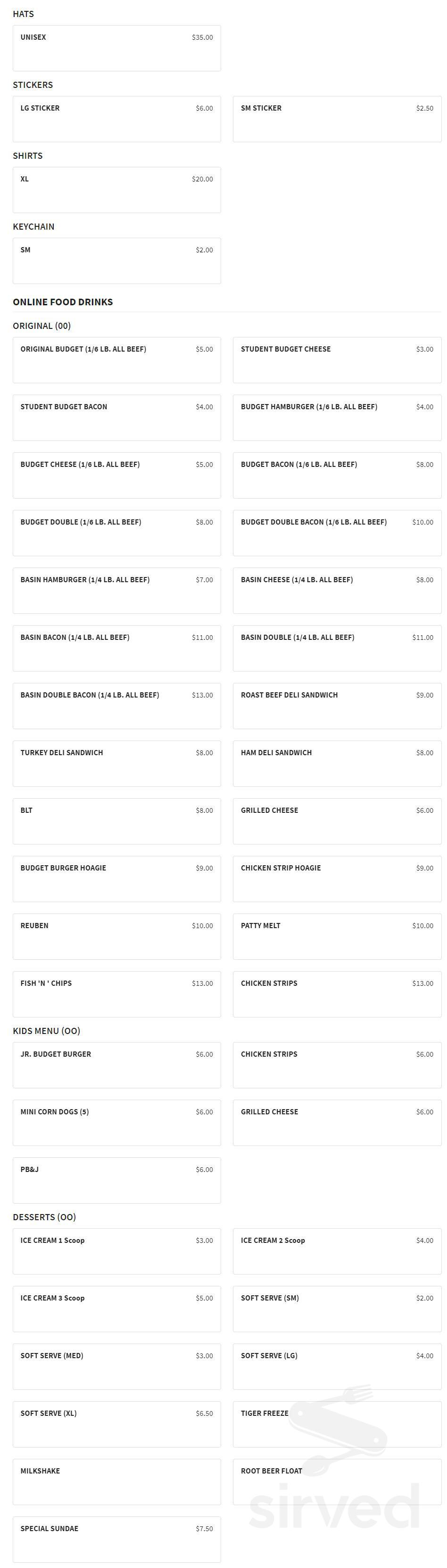 Barb & Ed's menus in Ephrata, Washington, United States
