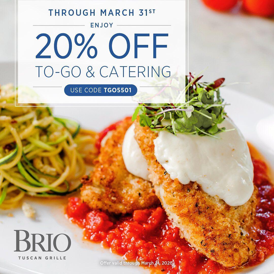 Brio Italian Grille menu in St. Louis, Missouri, USA