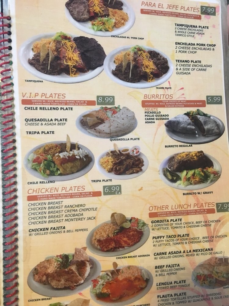 Menu - San Antonio TX's El Milagrito Cafe | Sirved