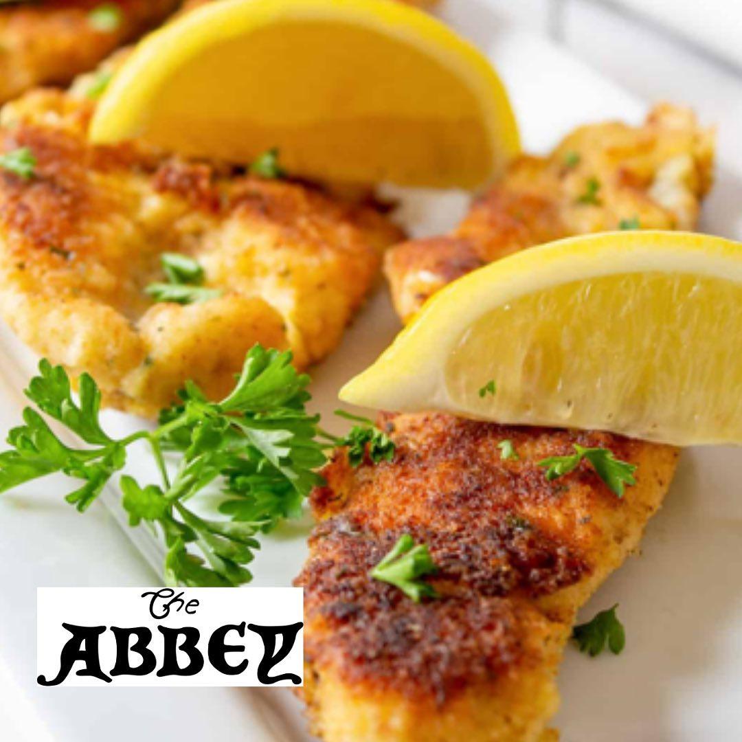 The Abbey menu in Quincy, Illinois, USA