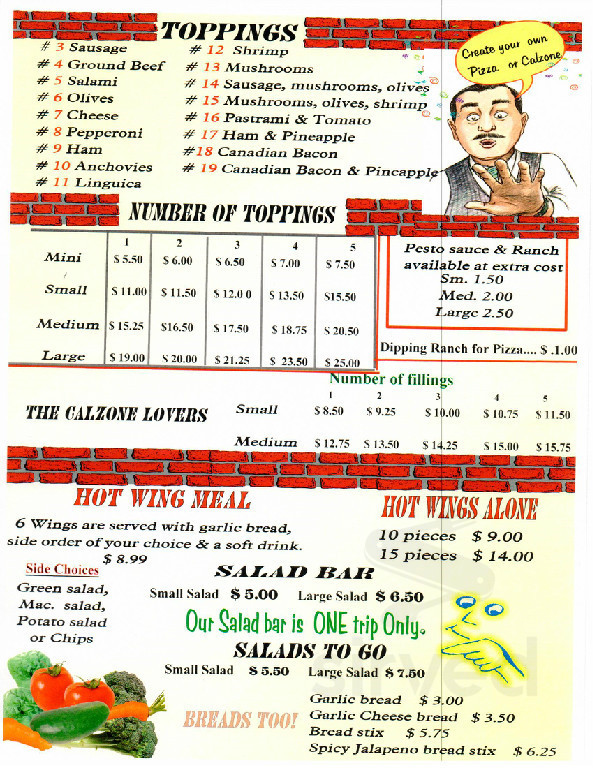 Pogo's Pizza menus in Kelseyville, California, United States